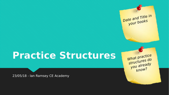 Edexcel GCSE PE - Practise Structures | Teaching Resources