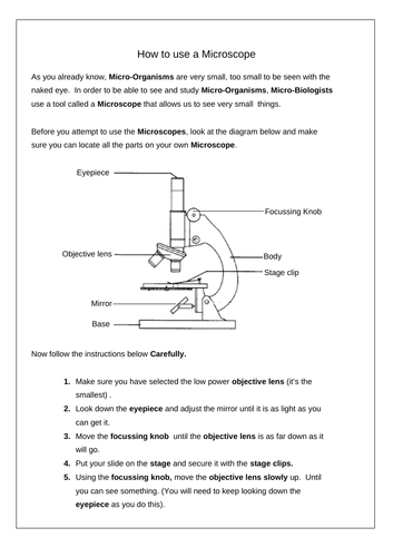 KS4 B1.1 Microscopes | Teaching Resources