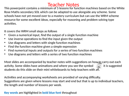 Function Machines - at least 5 lessons on 1 and 2 step number and ... Function Machines - at least 5 lessons on 1 and 2 step number and ...