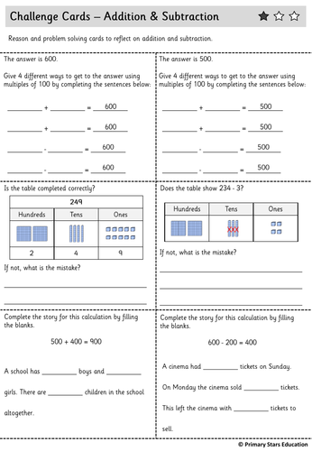 YEAR 3 - Addition subtraction - White Rose - WEEK 4 - Block 2 ...