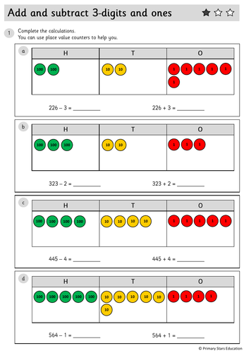 YEAR 3 - Addition subtraction - White Rose - WEEK 4 - Block 2 ...