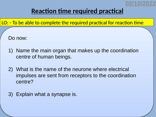 B10.2 The structure and function of the human nervous system AND ...