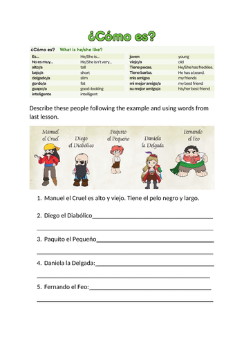Spanish Viva 1- Module 4 Mi familia y amigos LA worksheets | Teaching ...