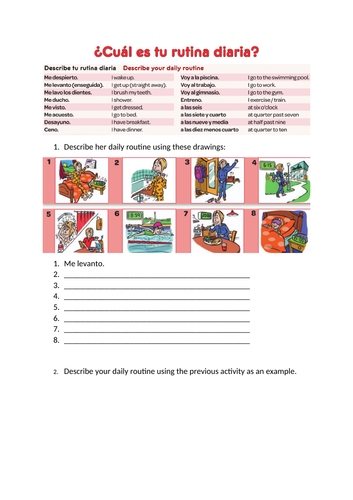 Spanish Viva 3 (Green/Verde)- 13 LA worksheets for SEN students ...