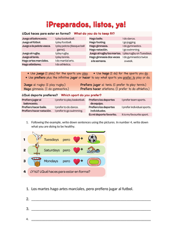 Spanish Viva 3 (Green/Verde)- 13 LA worksheets for SEN students ...
