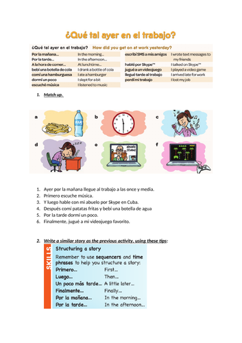 Spanish Viva 3 (Green/Verde)- 13 LA worksheets for SEN students ...