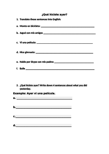 Spanish Viva 3 (Green/Verde)- 13 LA worksheets for SEN students ...