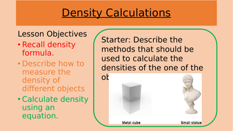 Density Calculations | Teaching Resources