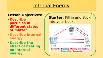 Internal energy | Teaching Resources