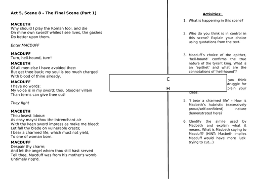 Macbeth 28 lesson SOW | Teaching Resources