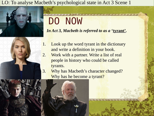 Macbeth 28 lesson SOW | Teaching Resources
