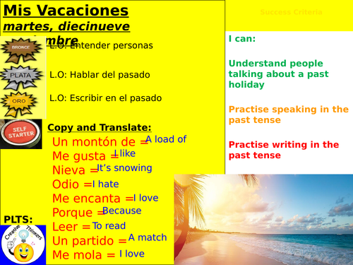 AQA Viva GCSE Spanish Foundation - Week 3 - Lesson 1 - ¿Adónde fuiste ...