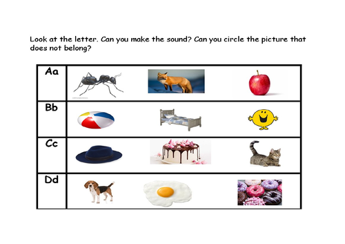 Letters of the alphabet and their sounds | Teaching Resources