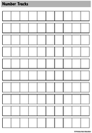 White Rose - Number tracks blank EDITABLE template (2 sheets) - FREE ...
