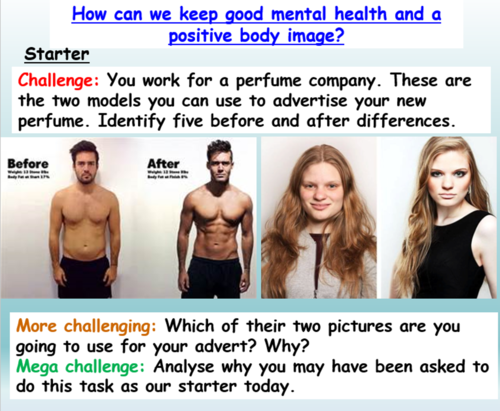 Body Image PSHE RSE | Teaching Resources
