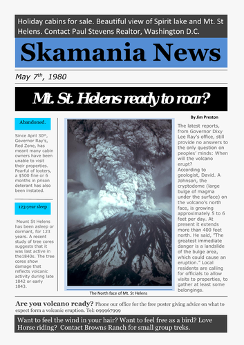 Newspaper report writing: making it real | Teaching Resources