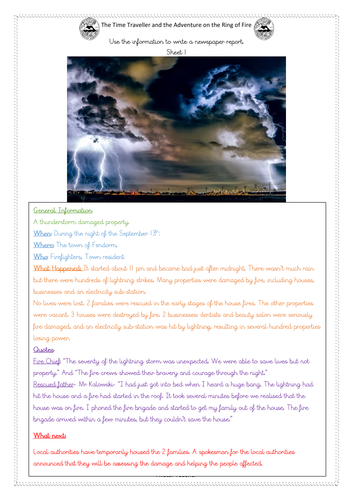 Newspaper report writing: making it real | Teaching Resources