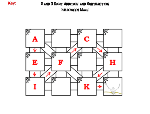 2 and 3 Digit Addition and Subtraction W-W/O Regrouping Halloween Math ...