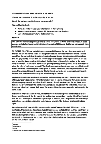 Guide To Paper I Question 3 Structure Teaching Resources