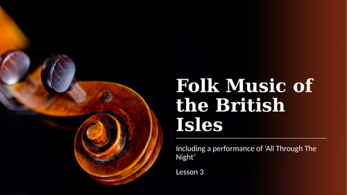 Year 7 Scheme of Work - Folk Music | Teaching Resources