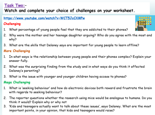 Online Safety - Screen Time | Teaching Resources