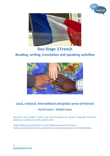 French Key Stage 3 - All Workbooks and Vocab/Grammar Booklets ...