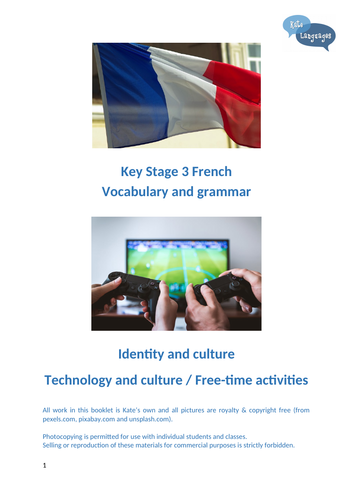 French Key Stage 3 - All Workbooks and Vocab/Grammar Booklets ...