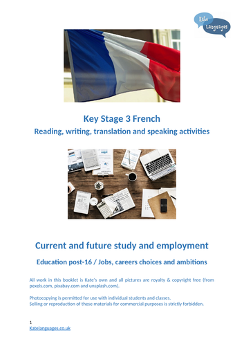 French Key Stage 3 - All Workbooks and Vocab/Grammar Booklets ...