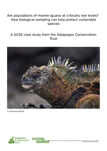 GCSE Biological Sampling (Galapagos Data Case Study) | Teaching Resources
