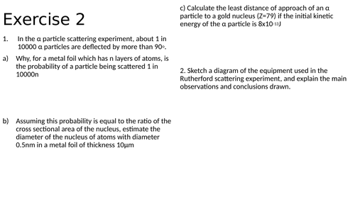 A Level Physics Radioactivity 1 : The Discovery of the Nucleus ...