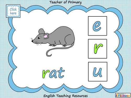 Beginning Sounds - e, u, r | Teaching Resources