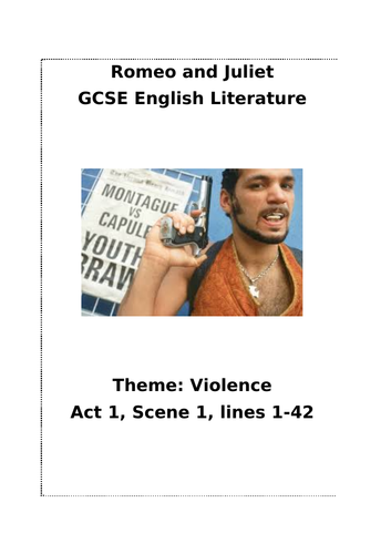 Romeo and Juliet - Act 1 Scene 1 | Teaching Resources