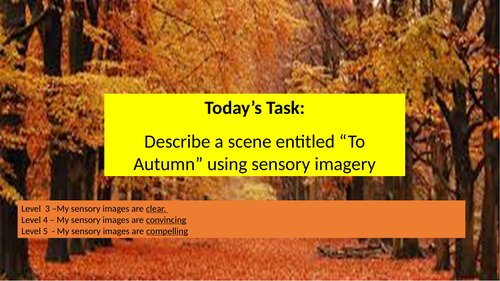 Creative Writing - Autumn | Teaching Resources