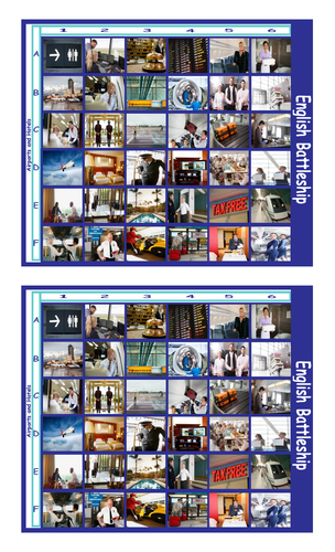 Airports and Hotels Legal Size Photo Battleship Game | Teaching Resources