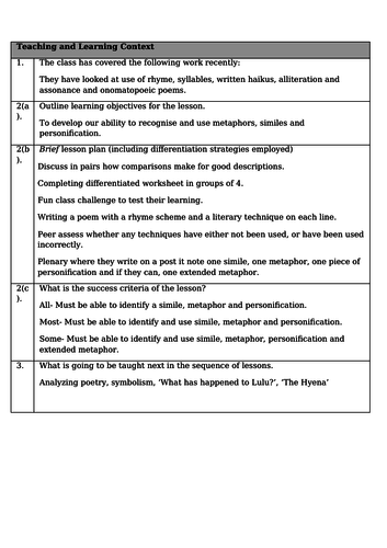 Literary Techniques Scaffolded | Teaching Resources