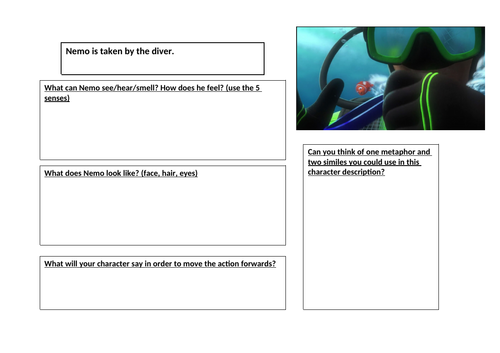 Character description - plan/worksheets/model texts/planning sheets/LA ...