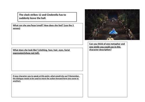 Character description - plan/worksheets/model texts/planning sheets/LA ...