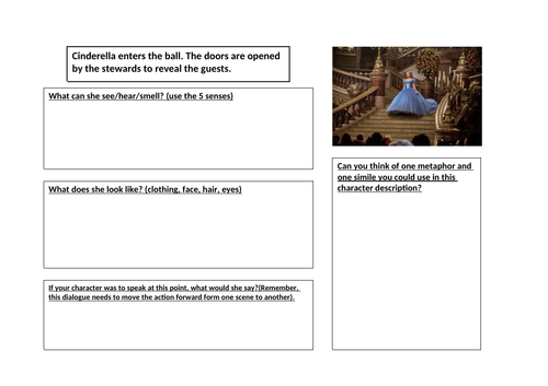 Character description - plan/worksheets/model texts/planning sheets/LA ...