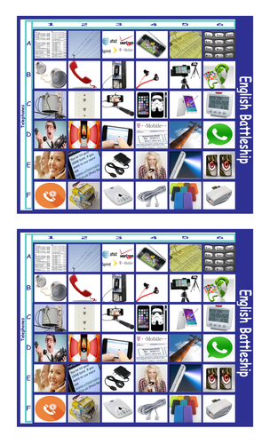 Telephones Legal Size Photo Battleship Game | Teaching Resources