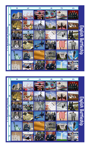 U. S. Government and Citizenship Legal Size Photo Battleship Game ...