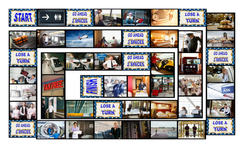 Airports and Hotels Legal Size Photo Board Game | Teaching Resources