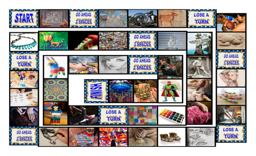 Art Forms Legal Size Photo Board Game | Teaching Resources