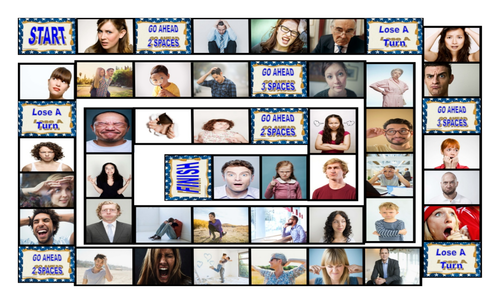 Feelings and Emotions Legal Size Photo Board Game | Teaching Resources