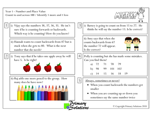 Mastery Maths - Year 1 Reasoning - Number and Place Value | Teaching ... Mastery Maths - Year 1 Reasoning - Number and Place Value | Teaching ...