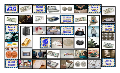 Money and Banking Legal Size Photo Board Game | Teaching Resources