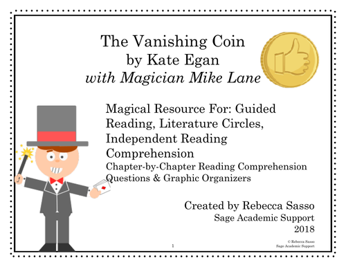 The Vanishing Coin by Kate Egan: Novel Study | Teaching Resources