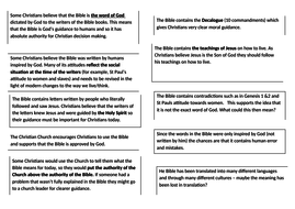 Lessons for GCSE - Bible in Christianity | Teaching Resources
