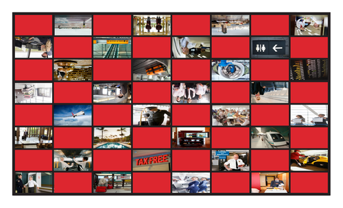 Airports and Hotels Legal Size Photo Checkerboard Game | Teaching Resources