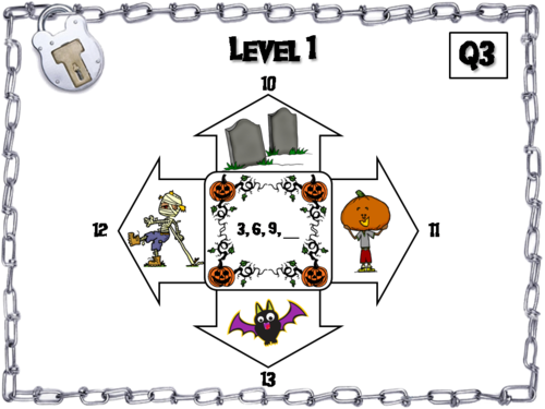 Skip Counting by 2, 3, 4, 5, 10 Activity: Halloween Escape Room Math ...