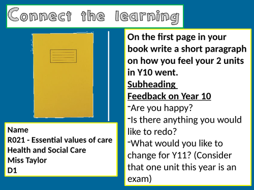 Health and Social Care OCR - R021 - LO1 | Teaching Resources